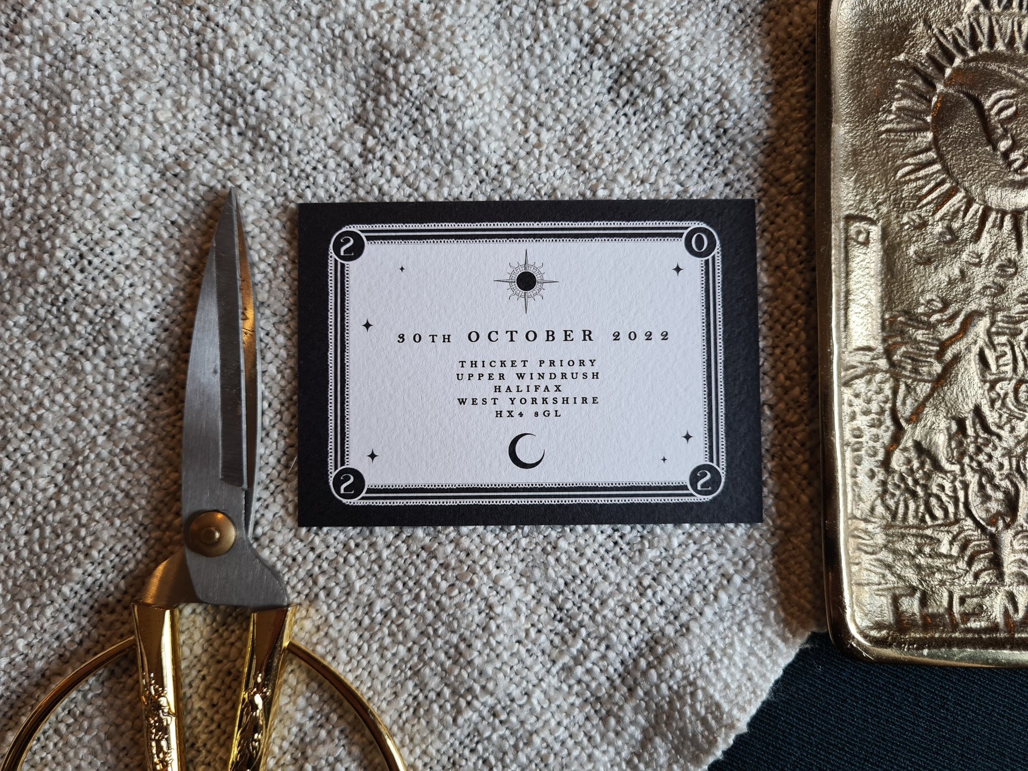 Ouija-Inspired RSVP Card - including white envelopes